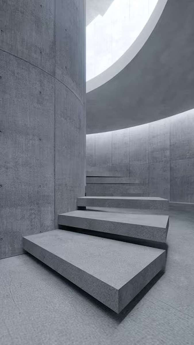 طراحی نمای مدرن بتن اکسپوز - همستان